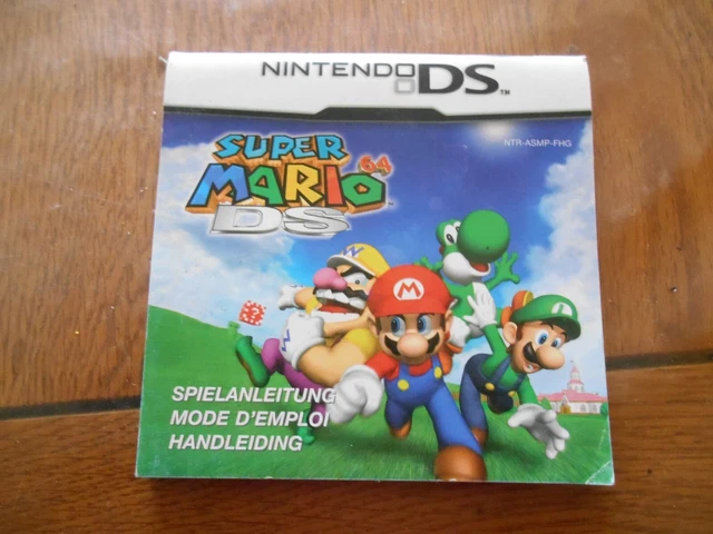 NOTICE ORIGINAL NINTENDO DS SUPER MARIO 64 DS nintendo EUR 5,00 ...