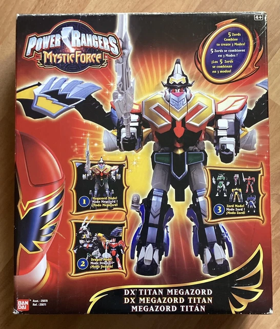 BANDAI 2006 POWER RANGERS MYSTIC FORCE DX TITAN MEGAZORD Complet Boîte ...