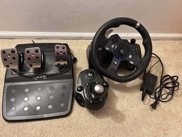 LOGITECH G920 USB Steering Wheel, Pedals PC And Shifter, Xbox - Black ...