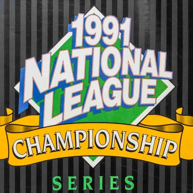 1991 NATIONAL LEAGUE Championship Series Program Schedule/Scorecard $79 ...