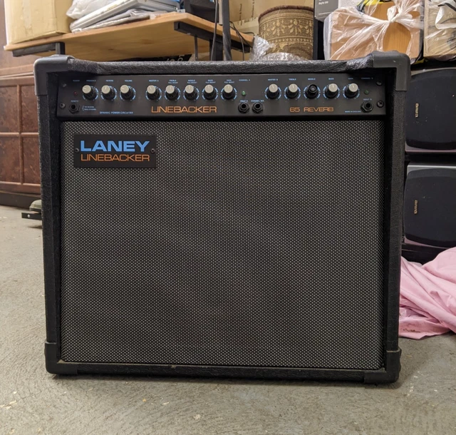 LANEY LINEBACKER 65 Reverb Late 80's-early 90's Black Tolex guitar ...