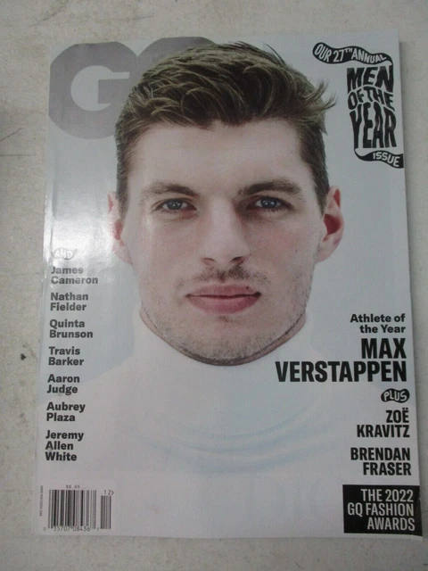 GQ MAGAZINE DECEMBER 2022 January 2023 Max Verstappen Zoe Kravitz James ...