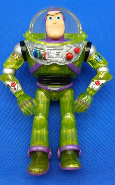 1990S TOY STORY Buzz Lightyear Interstellar Crystallic Fusion Green ...