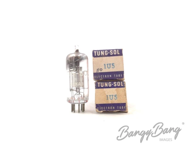 2 VINTAGE TUNG-SOL 1U5/DAF92 Diode Pentode Portable Radio Valve ...