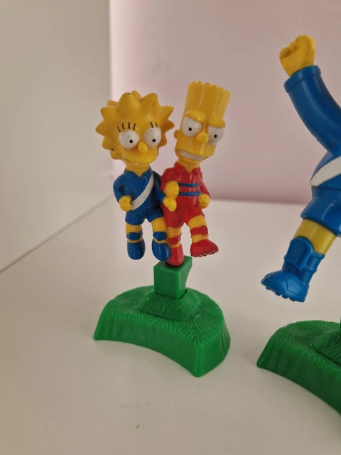 THE SIMPSONS FOOTBALL soccer figures Burger King Homer Lisa Bart 3 X £9 ...