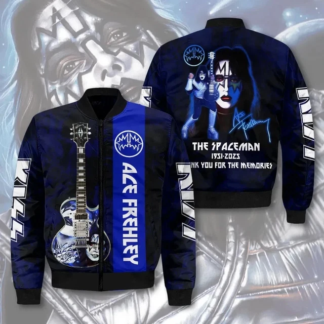ACE FREHLEY 3D Bomber Jacket £42.00 - PicClick UK