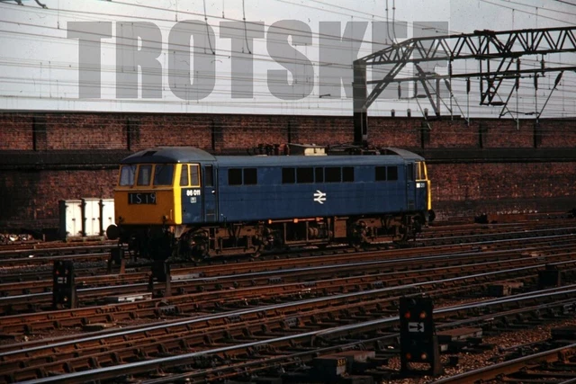 35MM SLIDE BR British Railways Electric Loco 86011 Class 86 Crewe c1975 ...