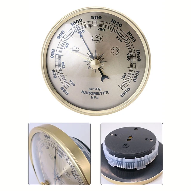 PRACTICAL HOME WEATHER Forecaster Dial Type Barometer Thermometer ...