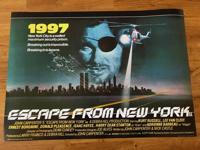 MOVIE POSTER ESCAPE From New York 420mm x 594mm A2 size EUR 4,63 ...
