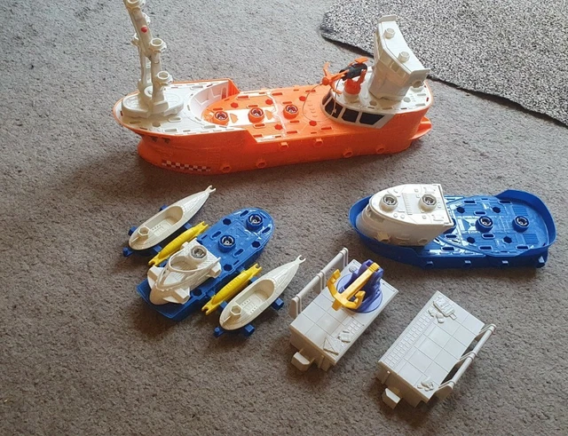 MATCHBOX MEGA RIG Building System Shark Ship Set Boat build your own ...