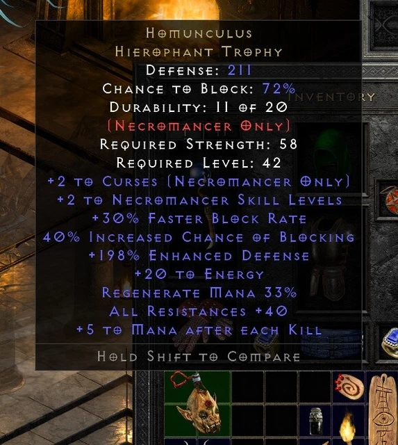 DIABLO 2 RESURRECTED D2R PC - Homunculus Hierophant Trophy $8.80 ...