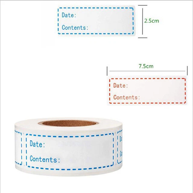 REFRIGERATOR FREEZER FOOD Storage Date Label Content Stickers for ...