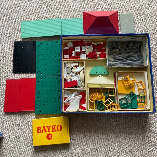 VINTAGE BAYKO BUILDING No.1 Set from the 1950s £12.50 - PicClick UK