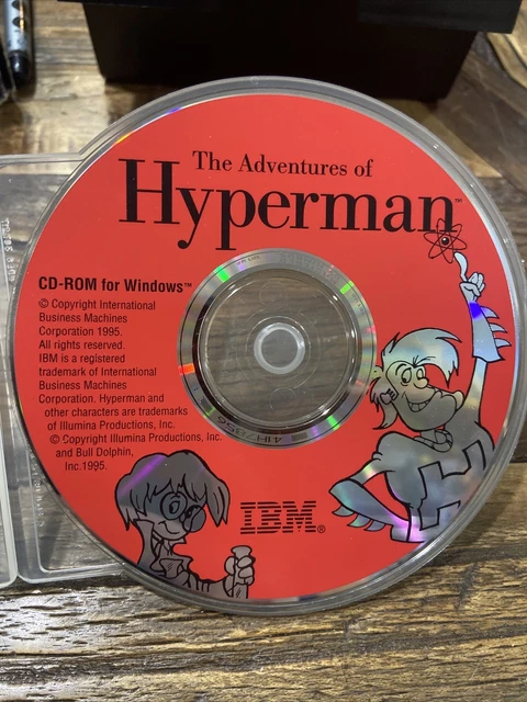 THE ADVENTURES OF Hyperman IBM PC GAME Kids Educational CD-ROM 1995 $15 ...