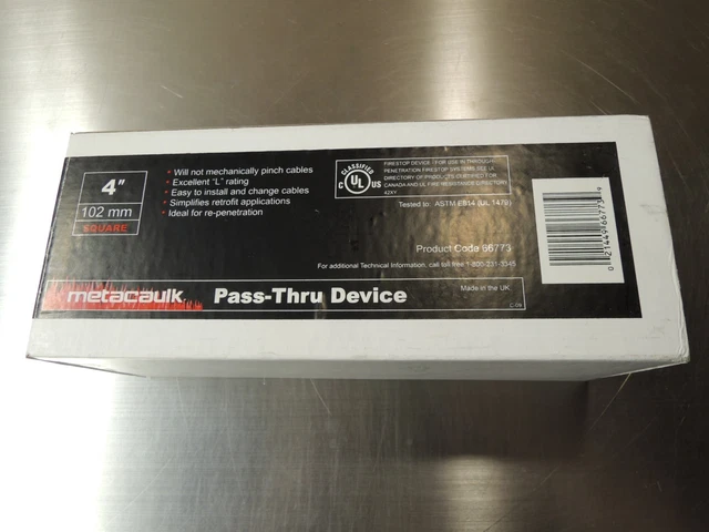 RECTORSEAL METACAULK 4& Square Pass-Through Engineered Fire Stop Sleeve ...