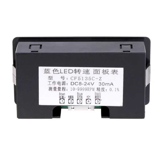 DIGITAL TACHOMETER RPM- Blue LED Proximity Switch Sensor NPN- Easy to ...