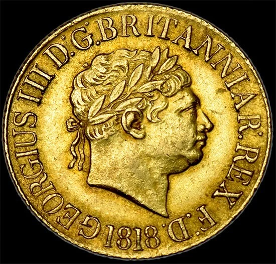VERY RARE KING George The Iii 1818 Gold Sovereign .. £4,275.00 ...