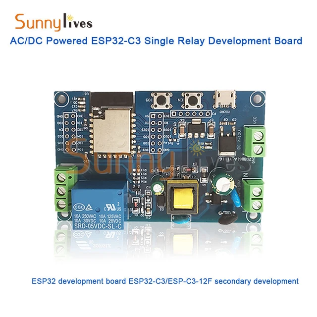 Ac Dc Powered Wifi Bluetooth Relay Module Esp32 C3esp C3 12f Development Board 1639 Picclick Au