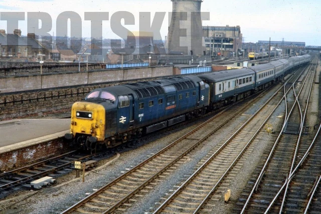 35MM SLIDE BR British Rail Diesel Loco Class 55 55022 Darlington 1979 ...