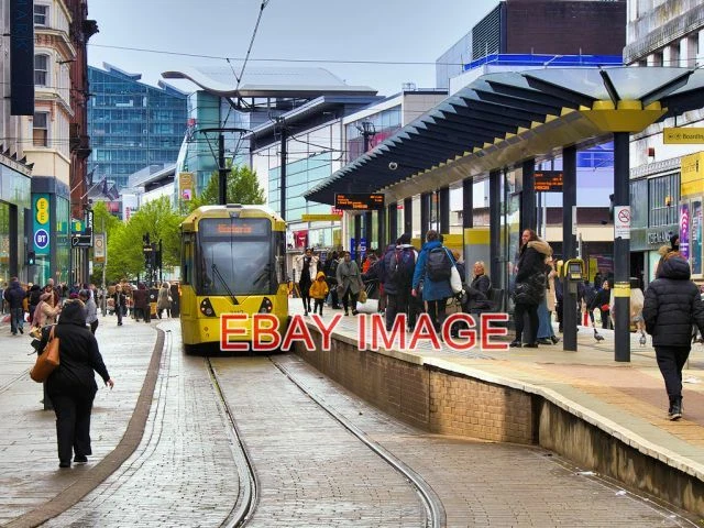 PHOTO METROLINK Tram Number 3117 Leaves The Market Street Tram Stop On ...