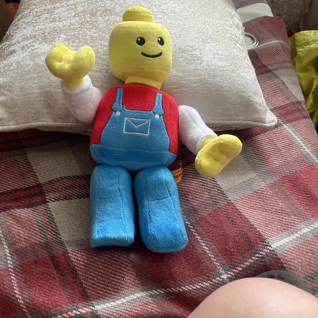 LEGO MINIFIGURE MAN Plush Official Soft Toy Construction Worker 13 ...