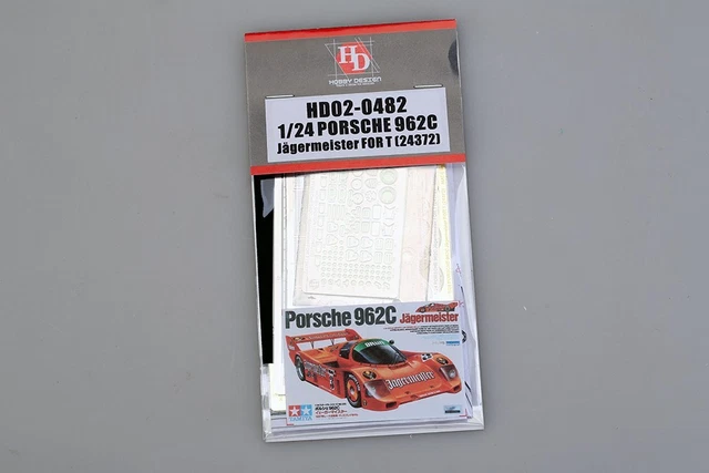 HOBBY DESIGN 124 Porsche 962C Jägermeister Scale Model Kit PE Metal ...
