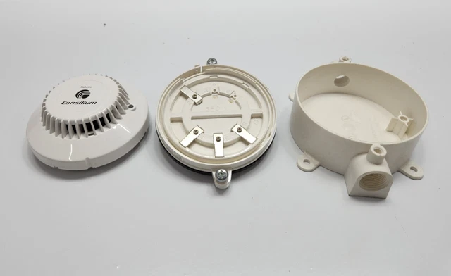 CONSILIUM SALWICO DOS3 Optical Smoke Detector With Base & Conduit Box £ ...