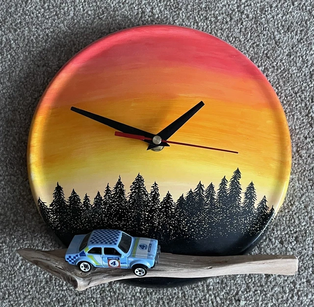 FORD ESCORT MK1 Wall Clock Rally Car Wall Art Vintage Retro Classic Man ...