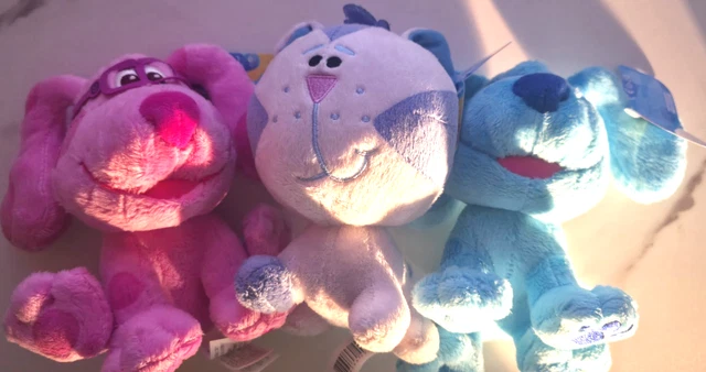 NICKELODEON BLUES CLUES & You Plush Soft Toy s 3 x . blue , magenta ...