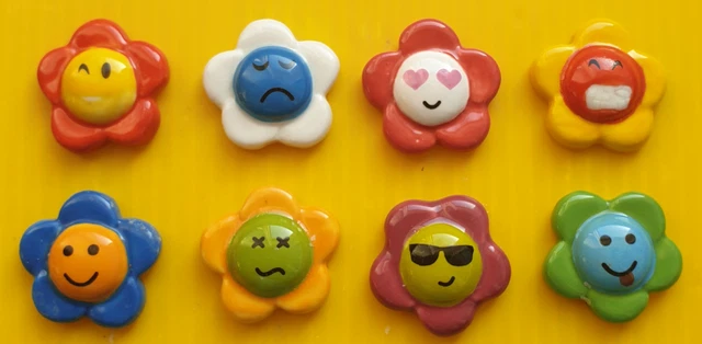 FÈVE - SÉRIE complète Netto 2023 - Champ d' émotion - Fleur - Smiley ...