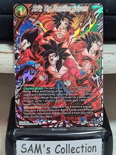 SS4 THE VERMILION Saiyans BT15-152 SCR Saiyan Showdown DBS $500.00 ...