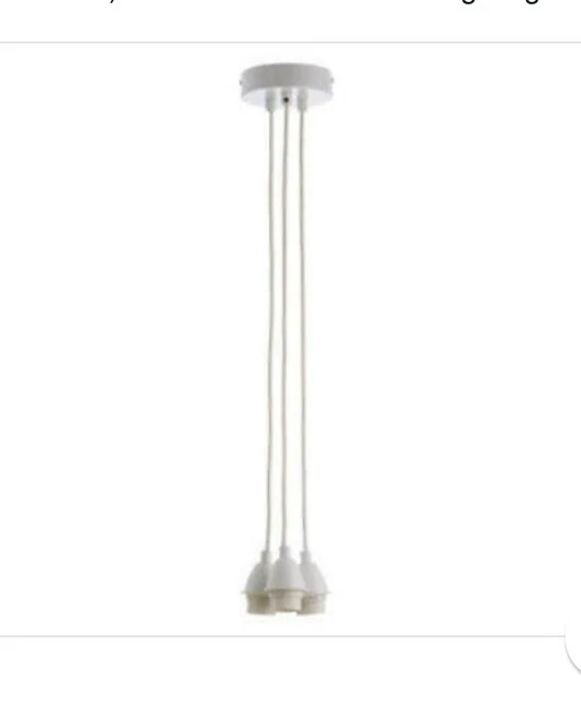 HABITAT ‘PENDEL’ TRIPLE Electrical Light Fitting In White BNIB £25.00 ...
