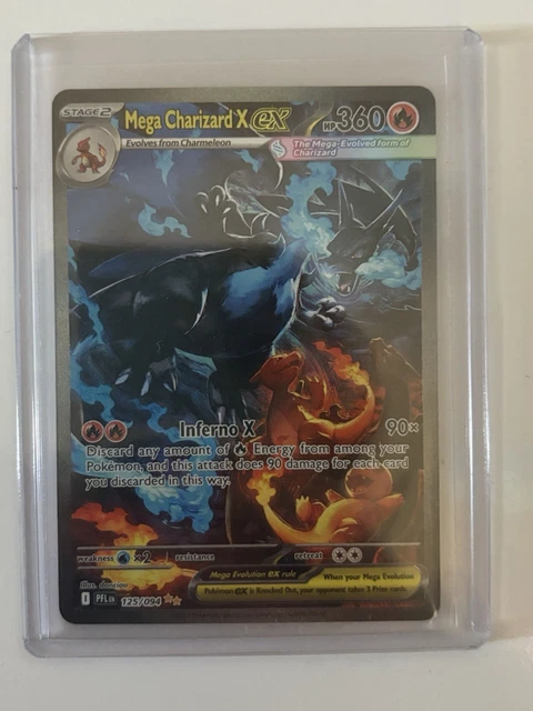 POKÉMON TCG PHANTASMAL Flames Mega Charizard X ex 125/094 SIR NM $893. ...
