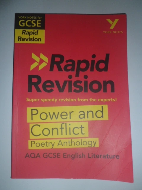 RAPID REVISION POWER and Conflict Poetry Anthology (AQA GCSE English ...