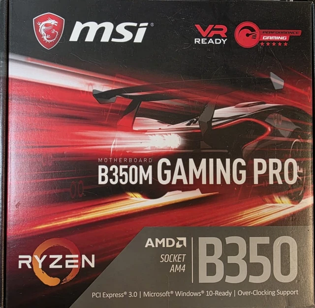 MSI B350M GAMING PRO Motherboard AMD B350 AM4 DDR4 M-ATX VGA USB 3.1 M ...