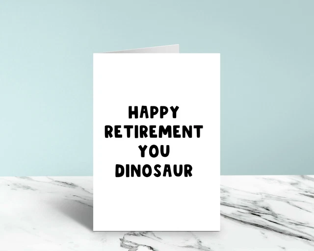 RUDE RETIREMENT CARD Funny Leaving Card For Work Colleagues Retired ...