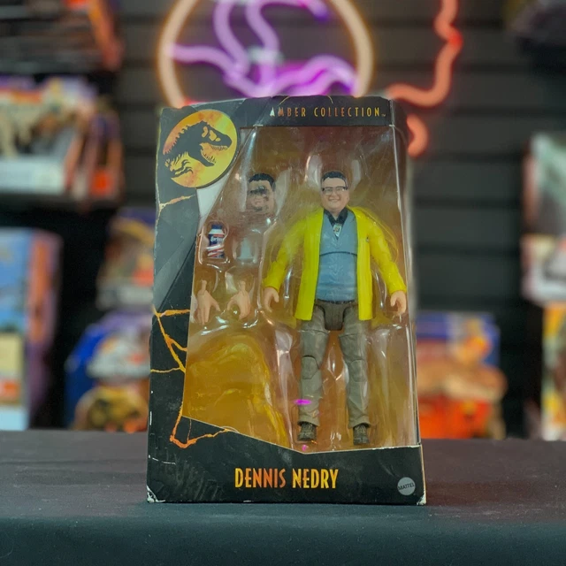 JURASSIC WORLD AMBER Collection Dennis Nedry Mattel 2020 £93.77 ...