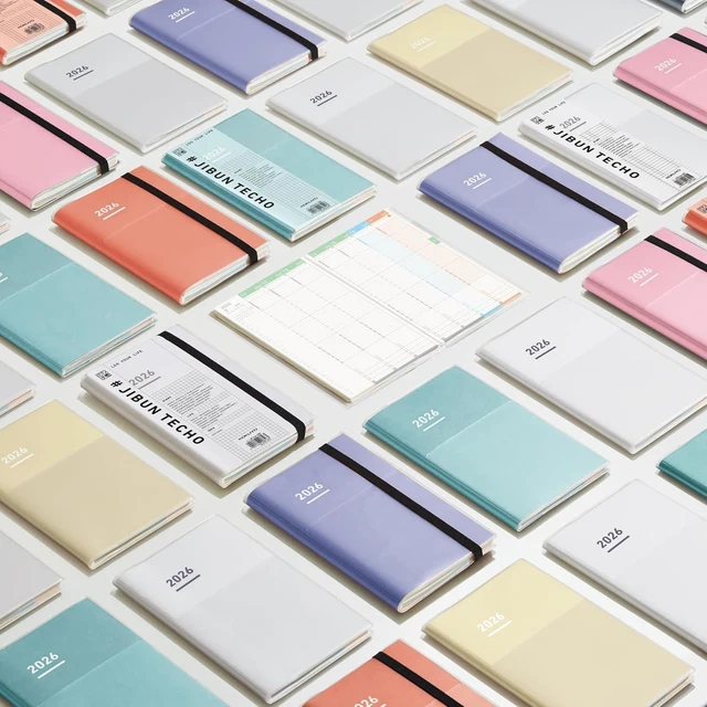 KOKUYO JIBUN TECHO 2026 First Kit B6 Slim Pink Red Violet Planner 2026 ...