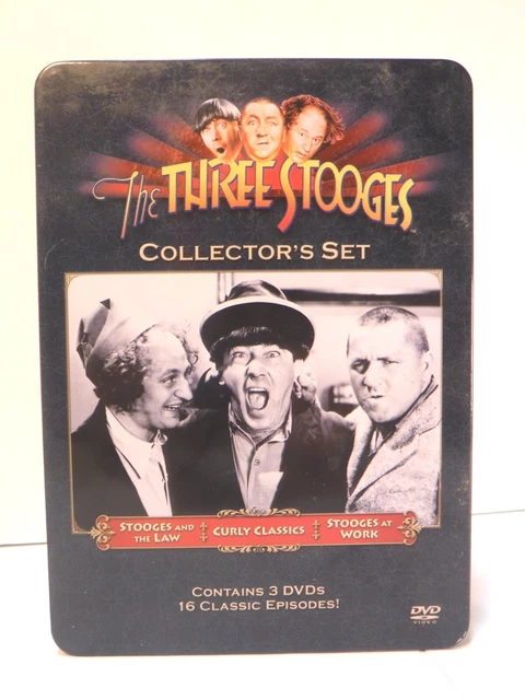 THE THREE STOOGES Collector’s Set Tin DVD Set 3 Discs 16 Episodes ...