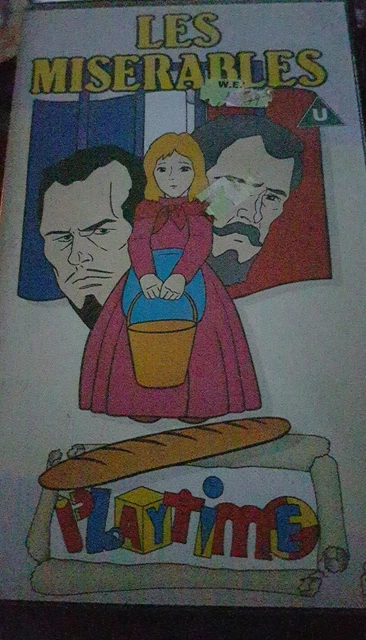LES MISERABLES VHS Playtime Cartoon Animated Video Tape RARE EUR 11,47 ...