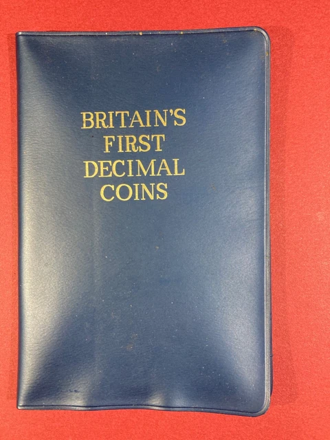 BRITAINS FIRST DECIMAL Coin Collectors Set in Folder 1971 England 5 ...