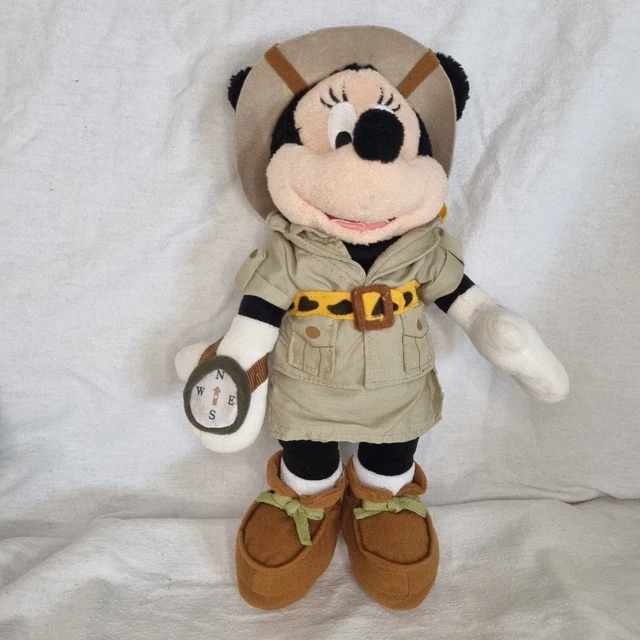 MINNIE MOUSE SAFARI Plush Walt Disney World Animal Kingdom 9” Explorer ...