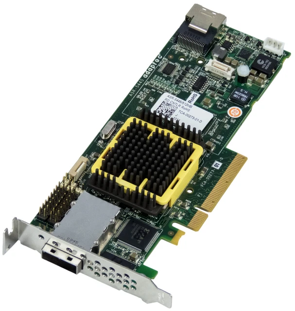 CONTRÔLEUR ADAPTEC ASR-5445 RAID 512 Mo SAS PCIe x8 LP EUR 105,88 ...