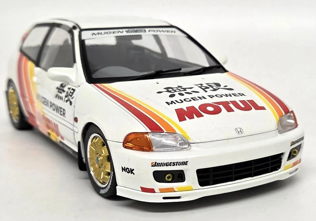 SOLIDO 1/18 HONDA Civic Mugen Racing Works EG6 1992 Diecast scale model ...
