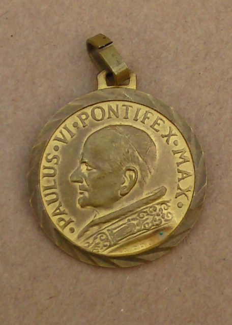 ALTES PILGER MEDAILLON - Paul VI. - Papst von 1963 bis 1978 - ( AK15 ...