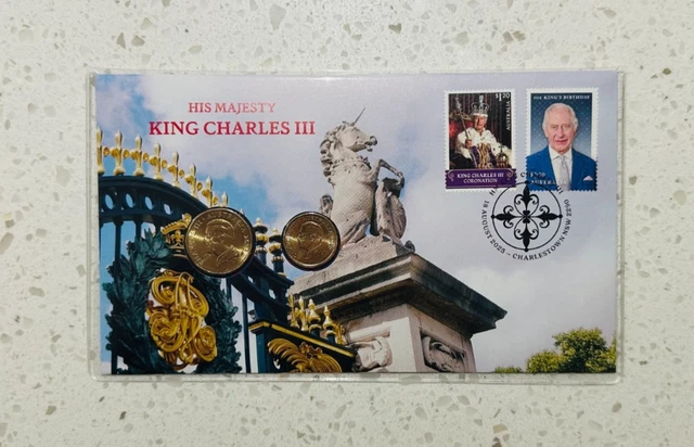 2025 AUSTRALIA PNC His Majesty King Charles III $1 And $2 Coin and ...