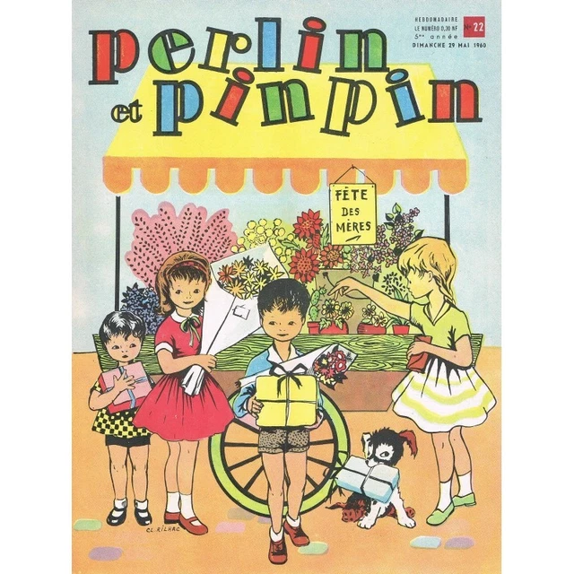 PERLIN ET PINPIN Mai 1960 N°22 Hebdomadaire pour ENFANTS Jeux et BD ...