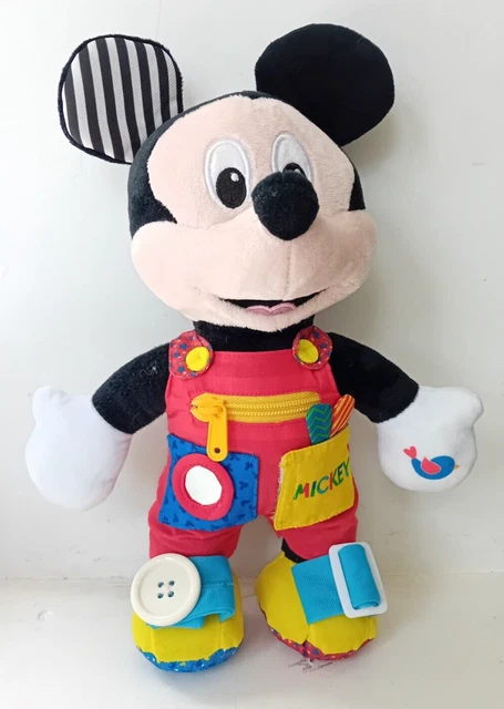 DISNEY BABY MICKEY Mouse Baby Sensory Interactive Abilities Soft Plush ...