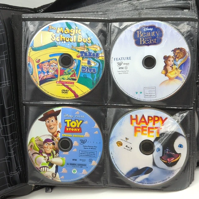 KIDS & FAMILY Animated Movie Lot of 128 Loose DVDs In Binders-Disney ...