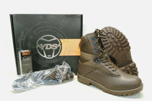 NEW YDS KESTREL Patrol Boots British Army Brown Leather Combat Walking ...